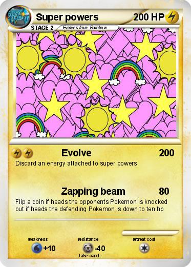 Pokémon Super powers - Evolve - My Pokemon Card