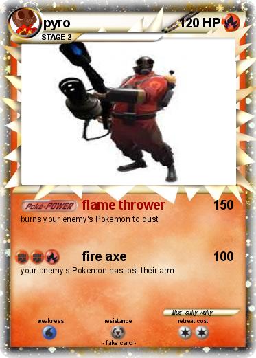 Pokémon pyro 472 472 - flame thrower - My Pokemon Card