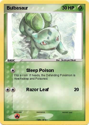 Pokémon Bulbasaur 1039 1039 - Sleep Poison - My Pokemon Card