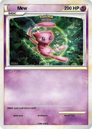 Pokémon Mew 2749 2749 - My Pokemon Card