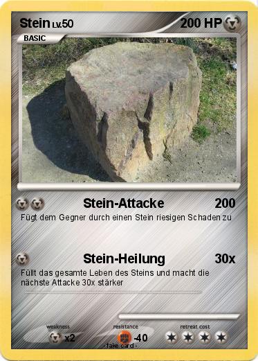 Pokémon Stein 15 15 - Stein-Attacke - My Pokemon Card