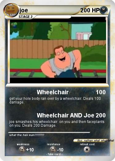 Pokémon joe 1137 1137 - Wheelchair - My Pokemon Card