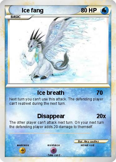 Pokémon Ice fang 1 1 - Ice breath - My Pokemon Card