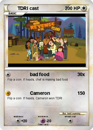Pokémon TDRI cast 1 1 - bad food - My Pokemon Card