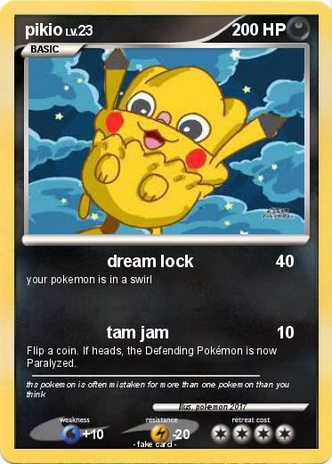 Pokémon pikio 2 2 - dream lock - My Pokemon Card