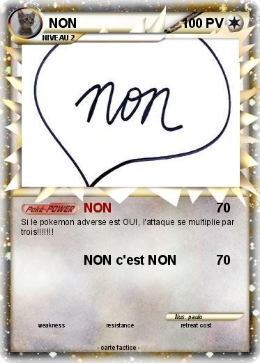 Pokémon NON 11 11 - NON - Ma carte Pokémon