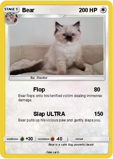 Pokémon Bear 583 583 - Flop - My Pokemon Card