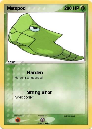 Pokémon Metapod 93 93 - Harden - My Pokemon Card