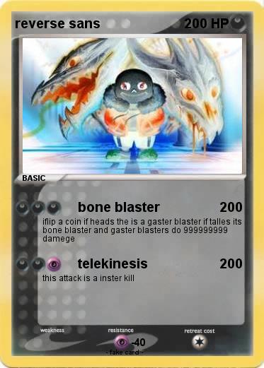 Pokémon reverse sans - bone blaster - My Pokemon Card