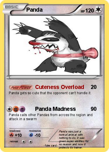 Pokémon Panda 870 870 - Cuteness Overload - My Pokemon Card