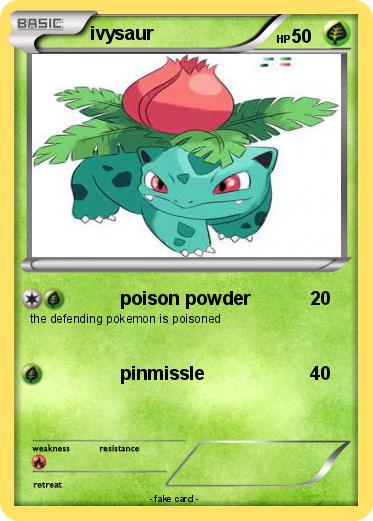 Pokémon ivysaur 582 582 - poison powder - My Pokemon Card