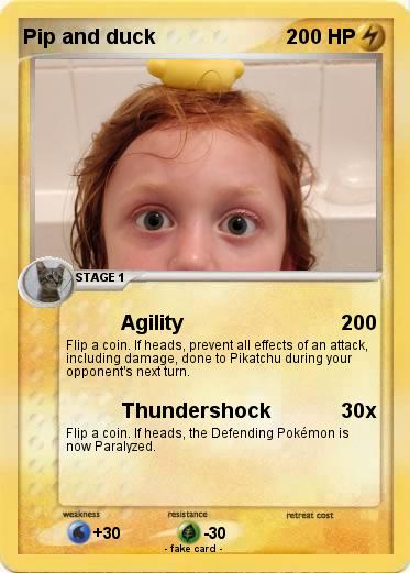 Pokémon Pip and duck - Agility - My Pokemon Card