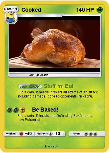 Pokémon Cooked - Stuff ‘n’ Eat - My Pokemon Card