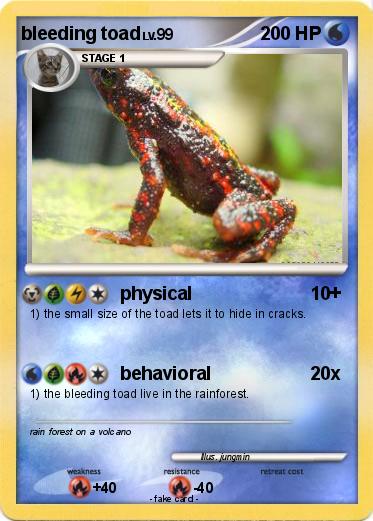 Pokémon bleeding toad - physical - My Pokemon Card