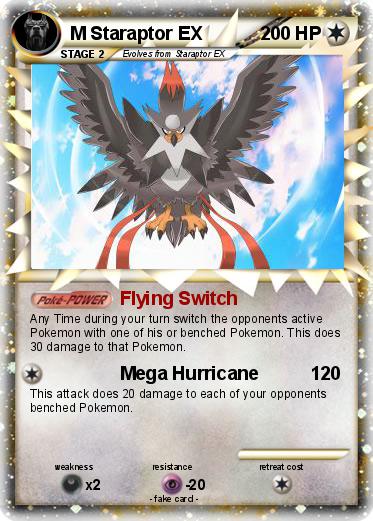 Pokémon M Staraptor EX 1 1 - Flying Switch - My Pokemon Card
