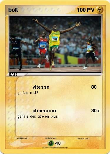 Pokémon bolt 10 10 - vitesse - Ma carte Pokémon