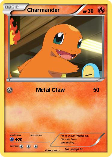 Pokémon Charmander 1437 1437 - Metal Claw - My Pokemon Card