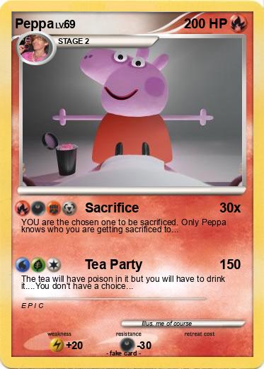 Pokémon Peppa 754 754 - Sacrifice - My Pokemon Card