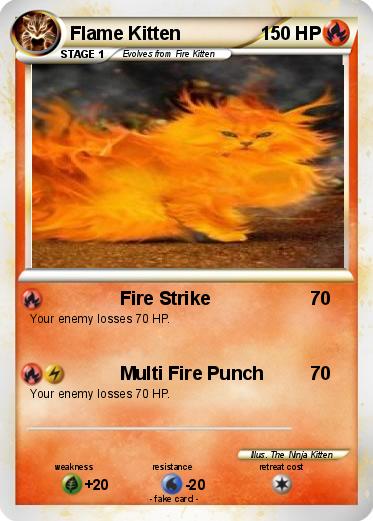 Pokémon Flame Kitten - Fire Strike - My Pokemon Card