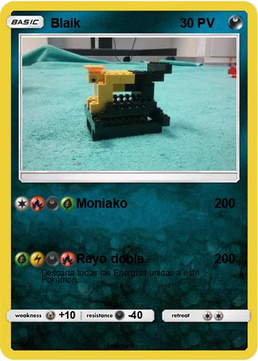 Pokémon Blaik - Moniako - Mi carta pokémon