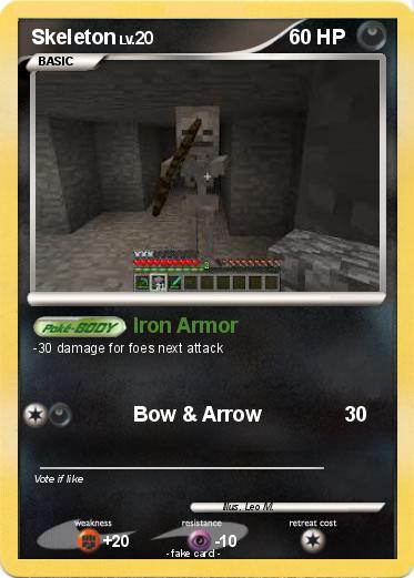 Pokémon Skeleton 349 349 - Iron Armor - My Pokemon Card
