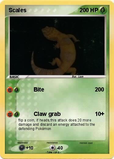 Pokémon Scales 13 13 - Bite - My Pokemon Card
