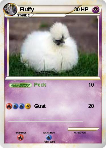 Pokémon Fluffy 668 668 - Peck - My Pokemon Card