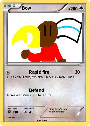 Pokémon Bow 74 74 - Rapid fire - My Pokemon Card