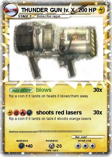 Pokémon THUNDER GUN lv X - blows - My Pokemon Card