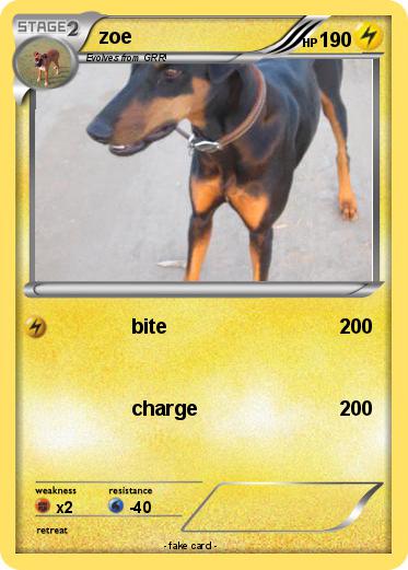 Pokémon zoe 242 242 - bite - My Pokemon Card
