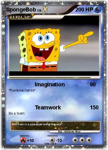 Pokémon SpongeBob 3577 3577 - Imagination - My Pokemon Card