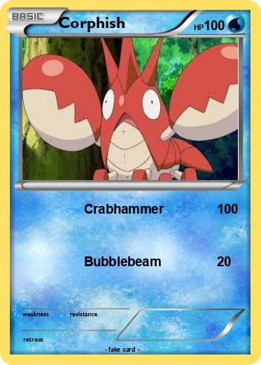 Pokémon Corphish 27 27 - Crabhammer - My Pokemon Card