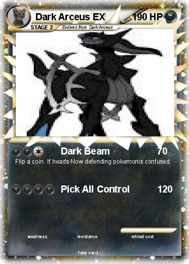 Pokémon Dark Arceus EX 12 12 - Dark Beam - My Pokemon Card