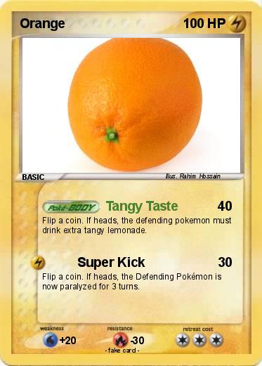 Pokémon Orange 518 518 - Tangy Taste - My Pokemon Card
