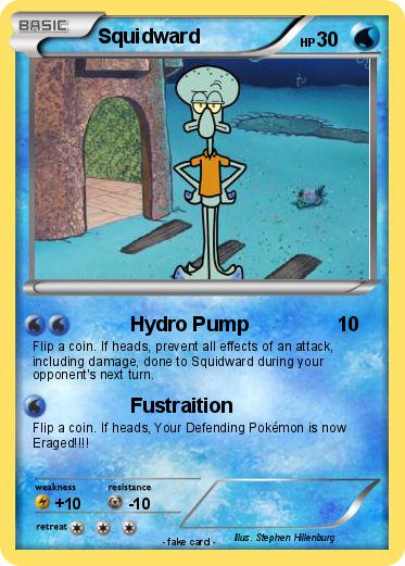 Pokémon Squidward 459 459 - Hydro Pump - My Pokemon Card
