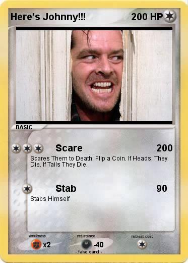 Pokémon Here s Johnny 3 3 - Scare - My Pokemon Card