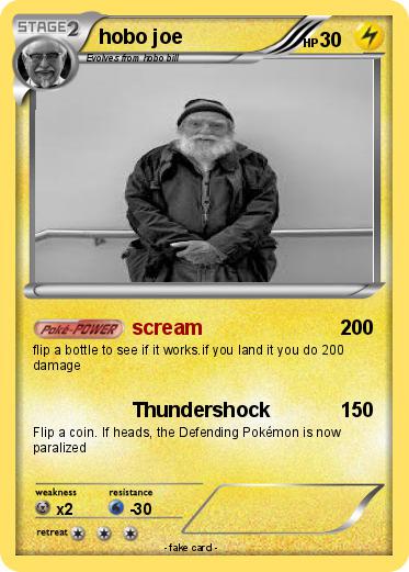 Pokémon hobo joe 22 22 - scream - My Pokemon Card