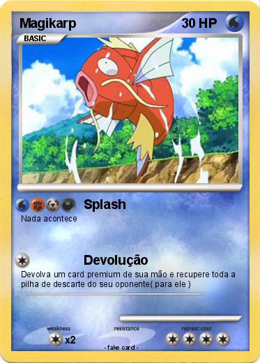 Pokémon Magikarp 1499 1499 - Splash - My Pokemon Card