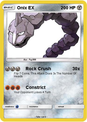 Pokémon Onix EX 10 10 - Rock Crush - My Pokemon Card