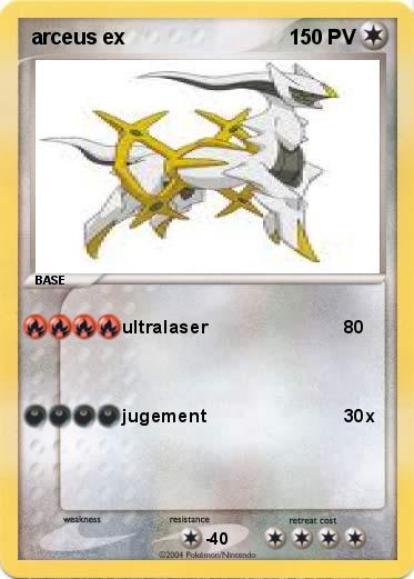 Pokémon arceus ex 98 98 - ultralaser - Ma carte Pokémon