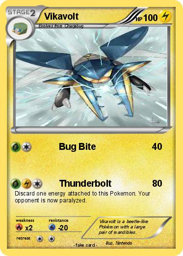Pokémon Vikavolt 8 8 - Bug Bite - My Pokemon Card