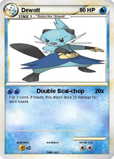 Pokémon Dewott 374 374 - Double Scal-chop - My Pokemon Card