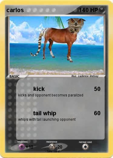 Pokémon carlos 324 324 - kick - My Pokemon Card
