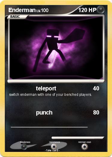 Pokémon Enderman 1137 1137 - teleport - My Pokemon Card