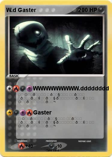Pokémon W d Gaster 119 119 - WWWWWWWWW.dddddddd - My Pokemon Card
