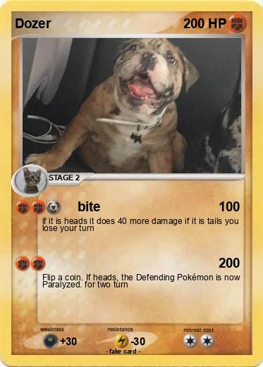 Pokémon Dozer 20 20 - bite - My Pokemon Card