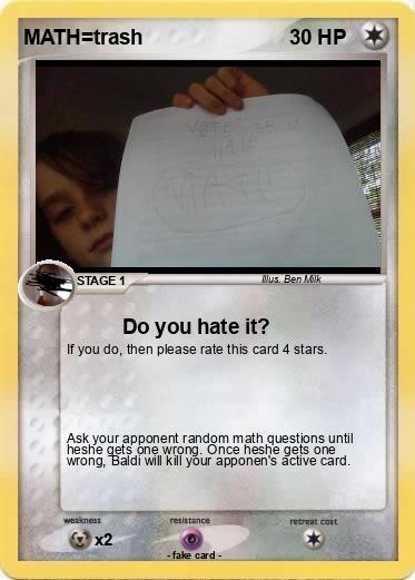 Pokémon MATH trash - Do you hate it? - My Pokemon Card