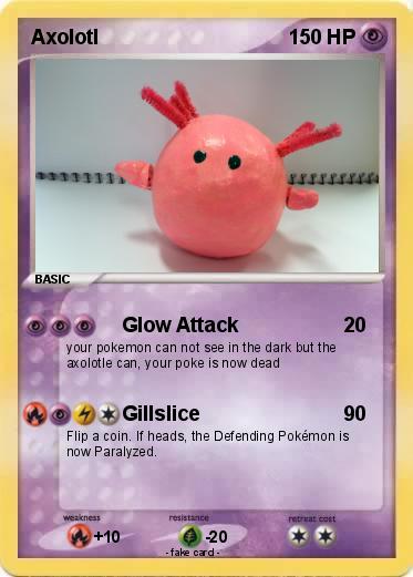 Pokémon Axolotl 24 24 - Glow Attack - My Pokemon Card