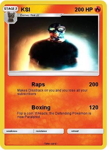 Pokémon KSI 82 82 - Raps - My Pokemon Card