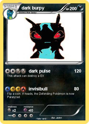 Pokémon dark burpy - dark pulse - My Pokemon Card